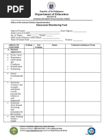 Monitoring and Evaluation Tool For Reading Program | PDF