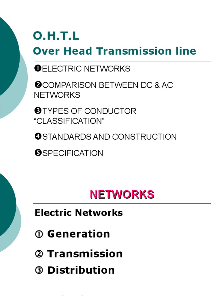 O.H.T.L: Over Head Transmission Line | Download Free PDF | Electric ...