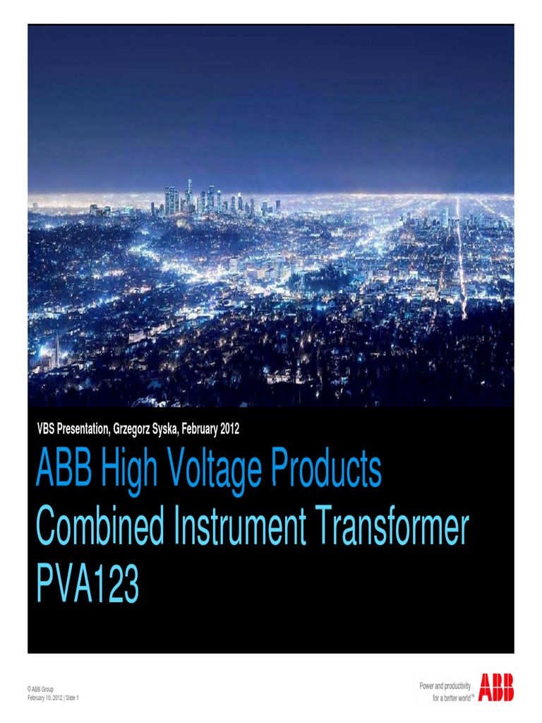 ABB High Voltage Products ABB High Voltage Products: Combined ...