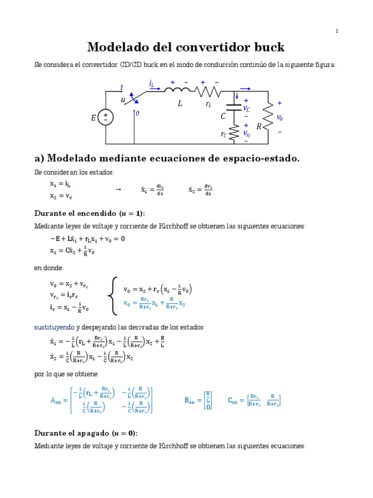 Modelado Convertidor Buck | PDF | Energia electrica | Metrología