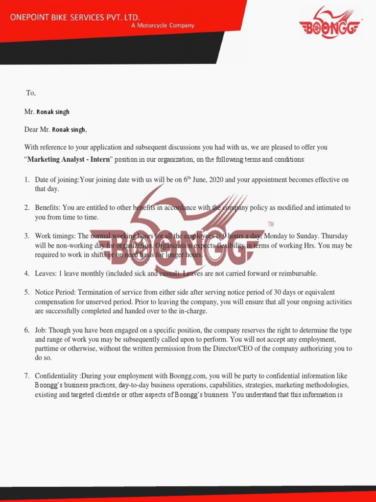 Ronak Singh | Descargar gratis PDF | Employment | Confidentiality