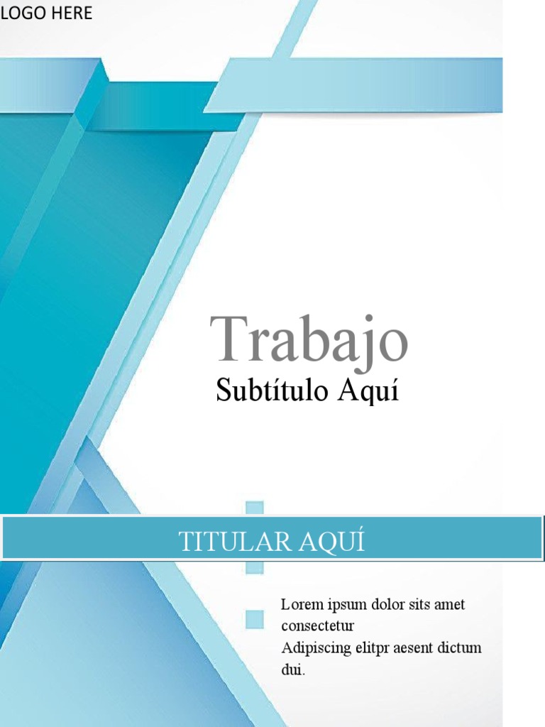 Portadas para Word Formales Gratis | PDF