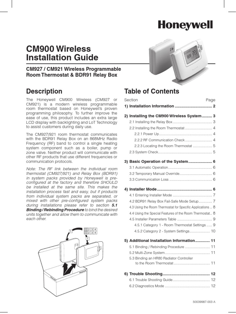 Cm-927-Setup User-Guide | PDF | Thermostat | Air Conditioning