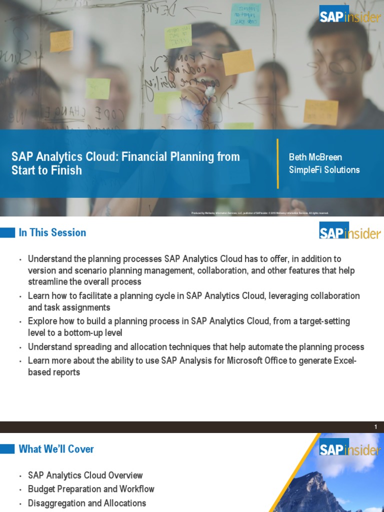 SAP Financial Planning - Cloud | PDF | Analytics | Cloud Computing