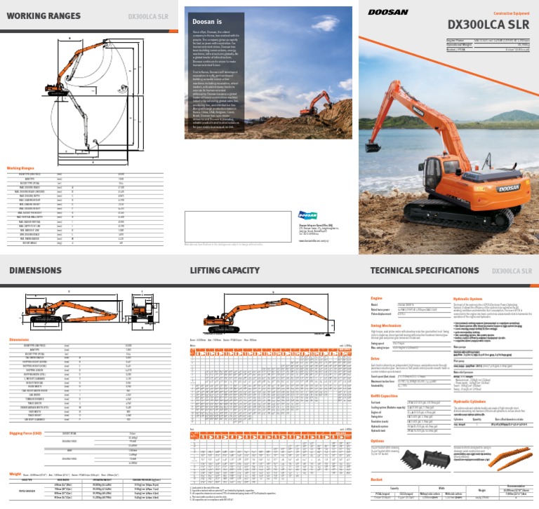 En - Super Long Reach - DX300LCA SLR | PDF | Horsepower | Mechanical ...