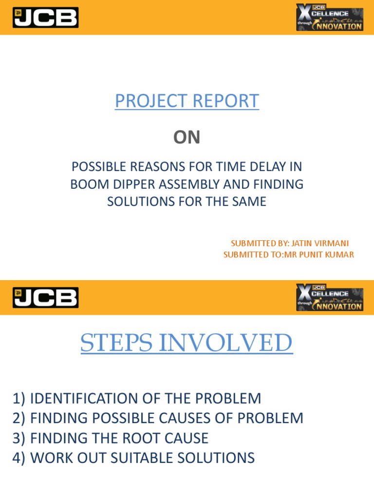 JCB Boom Dipper Project | PDF | Crane (Machine)