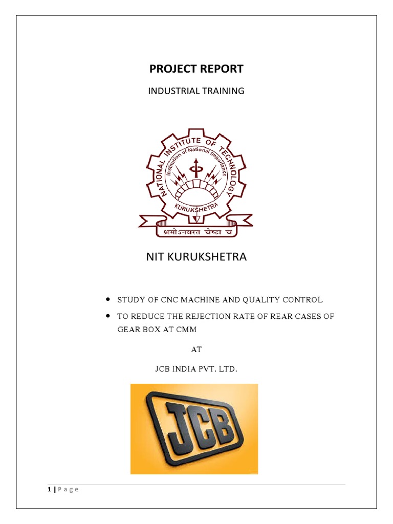 Project Report: Nit Kurukshetra | PDF | Mechanical Engineering ...
