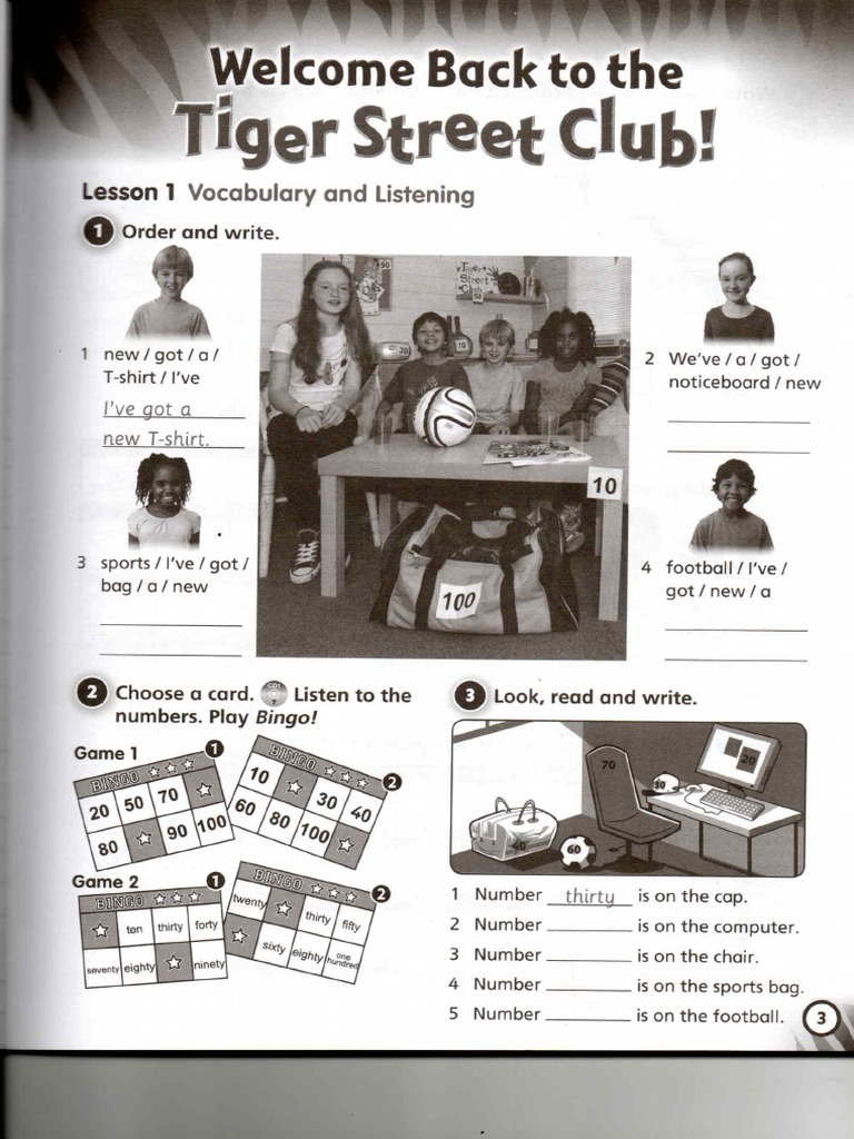 Tiger 4 - Activity Book 1-11p | PDF