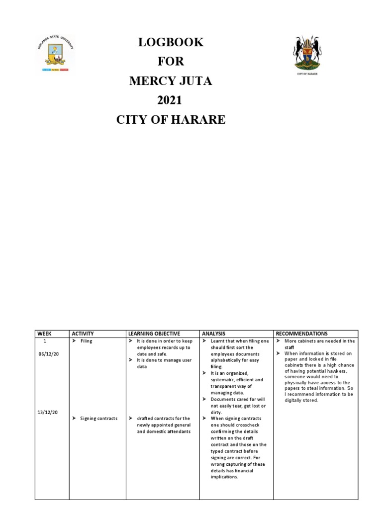 Msu Mercy Logbook | PDF | Employment | Recruitment