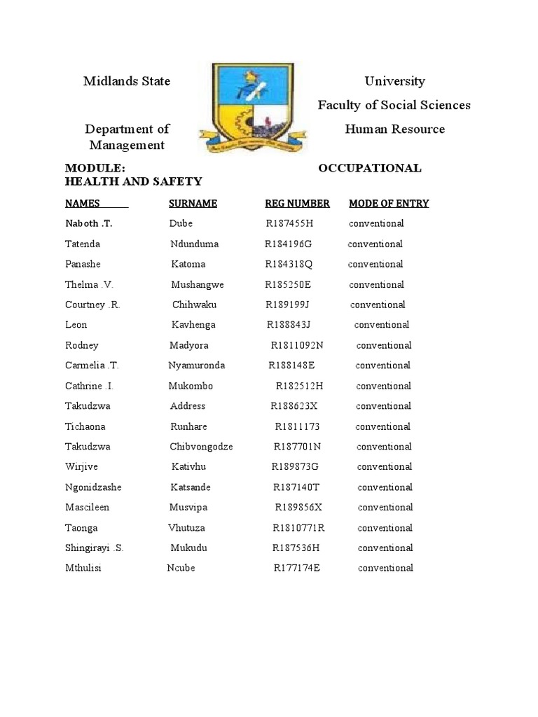 Group 4 Occupational Health and Safety Assignment | PDF | Occupational ...