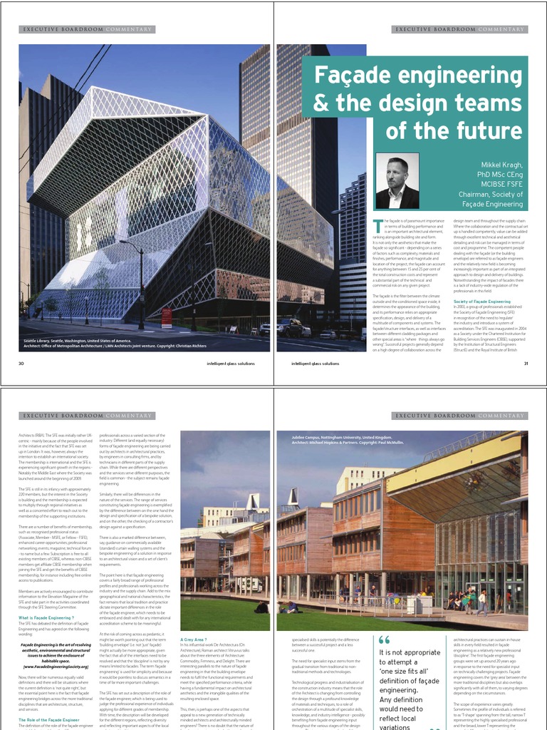 Introduction To Facade Engineering | PDF | Design | Architect