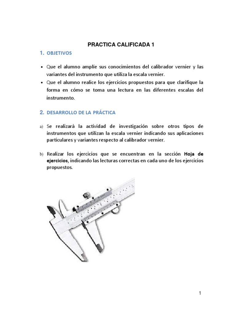 Vernier Ejercicios Propuestos | PDF