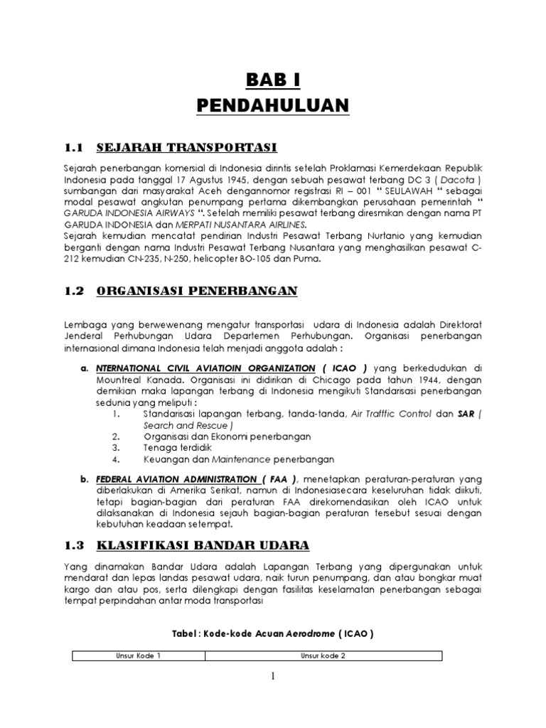 BAB 1-2 Runway | PDF