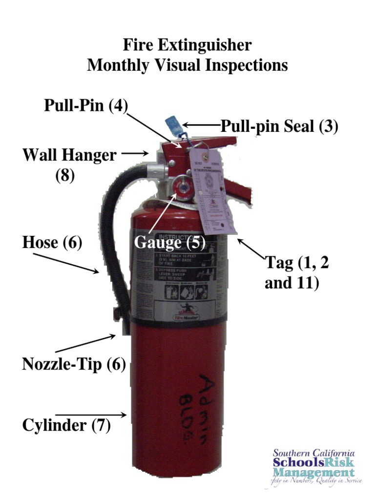 Monthly Fire Extinguisher Inspection Guide | PDF | Technology & Engineering
