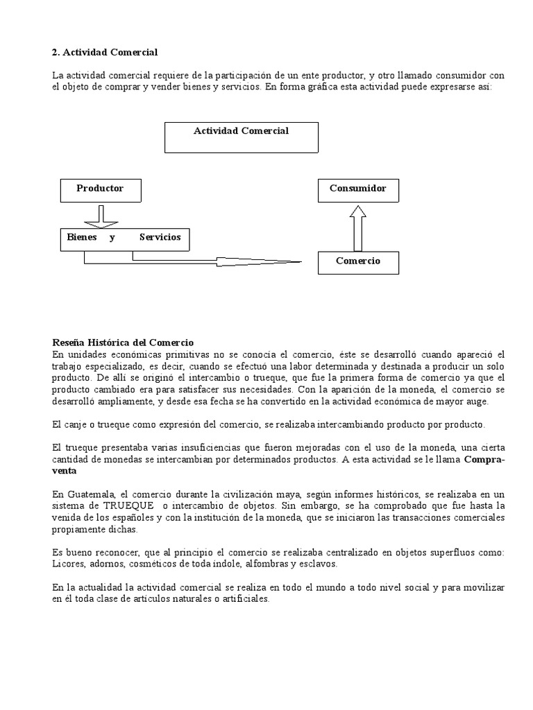 2.2 Actividad Comercial | PDF | Comercio | Permuta