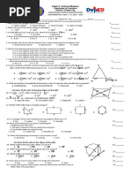 Grade 7 Math 4th Quarter Exam 2022 | PDF