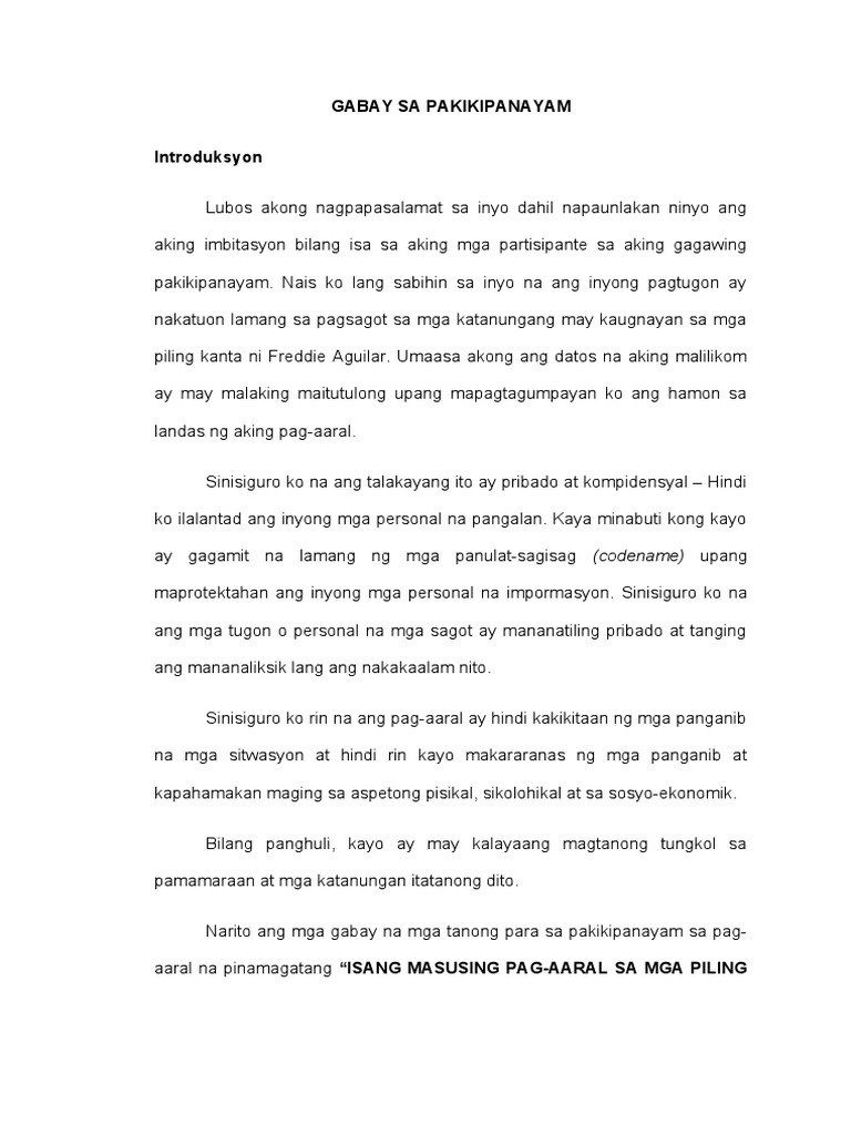Validated Questionnaire | PDF