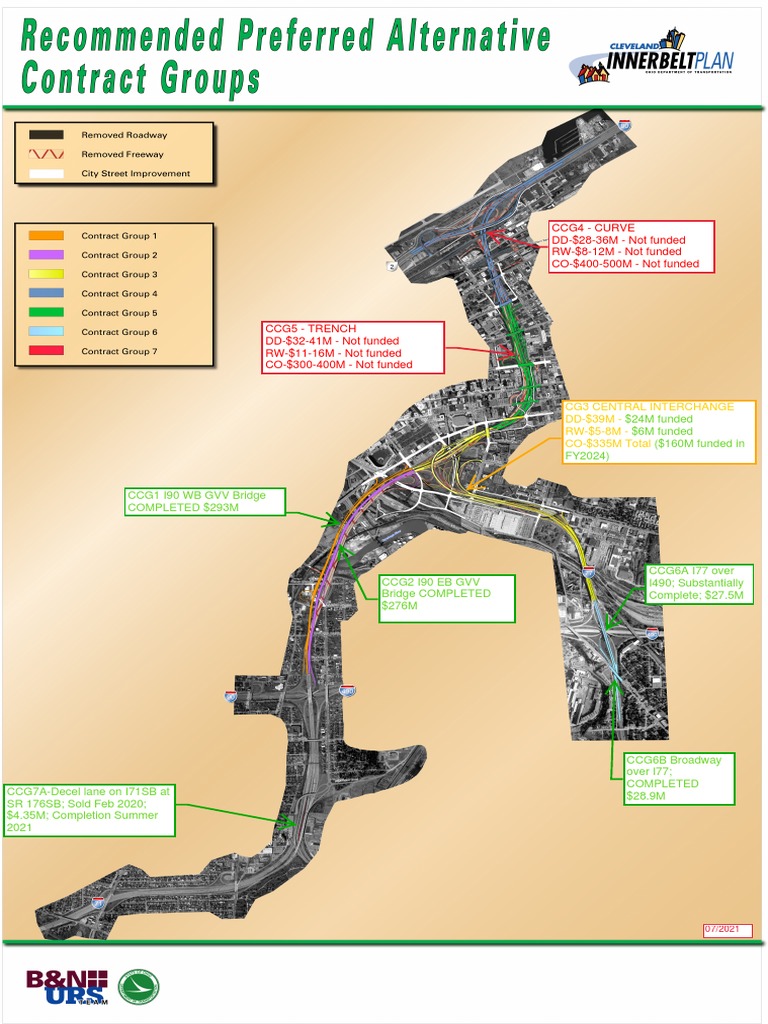2015-12-03 Innerbelt Corridor Map-With Costs - 2021!07!14 | PDF