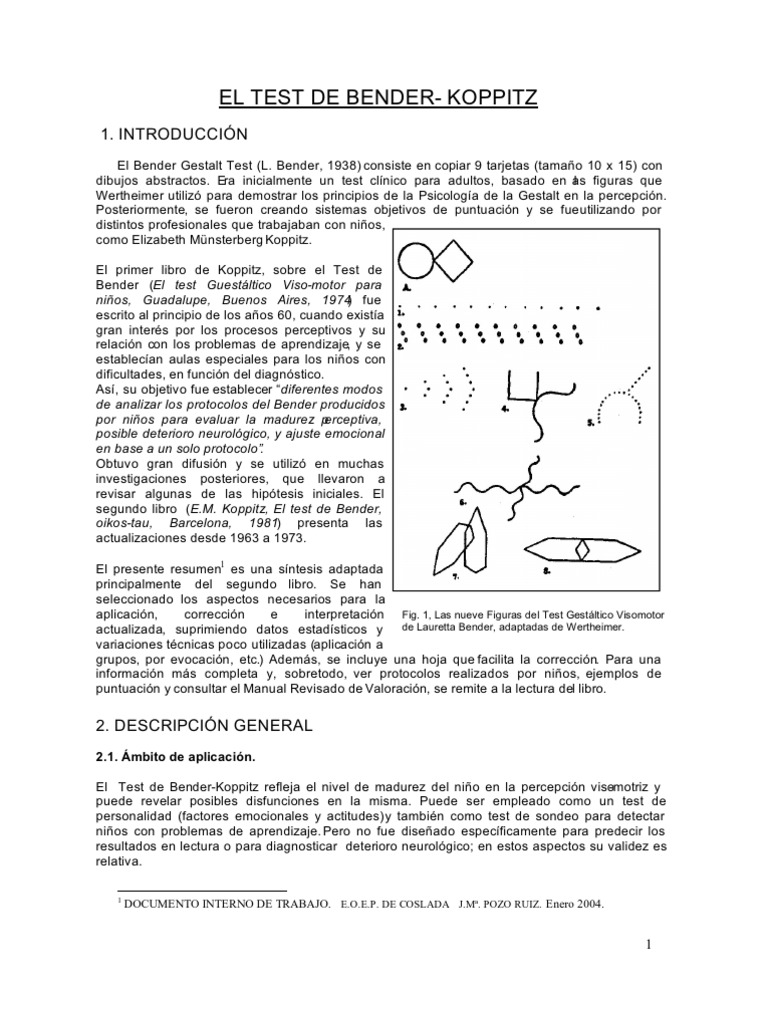 Test de Bender | PDF