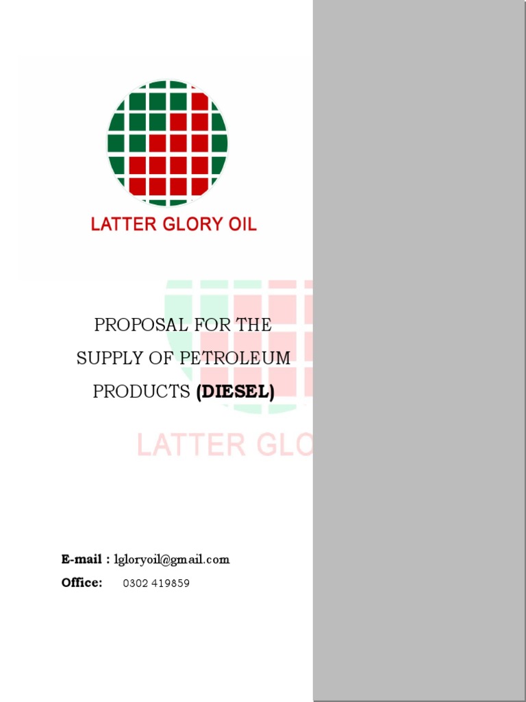 Proposal For The Supply of Petroleum Products (Diesel) : Office | PDF ...