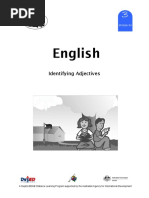Underlining Adjectives Worksheet | PDF