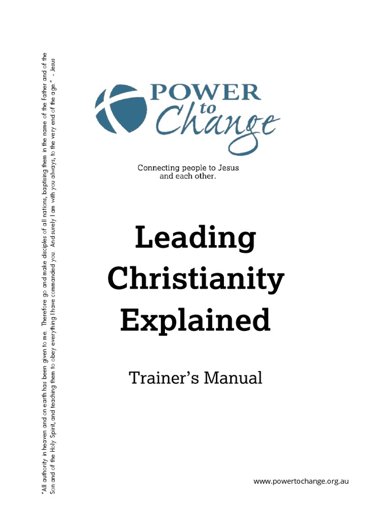 Leading Christianity Explained Trainer | PDF | Resurrection Of Jesus ...