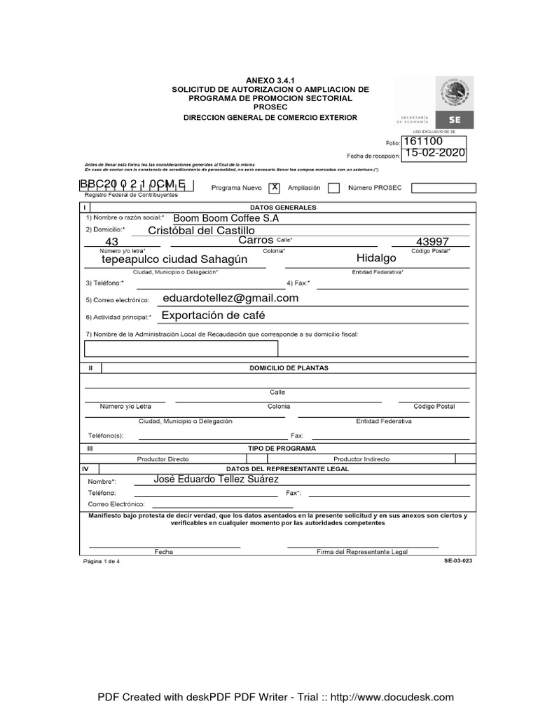 Prosec | PDF | Privacidad de la información | Economias