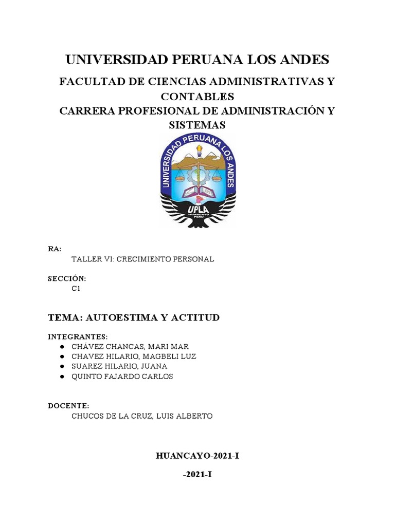 Crecimiento Personal Autoestima Pdf Autoestima
