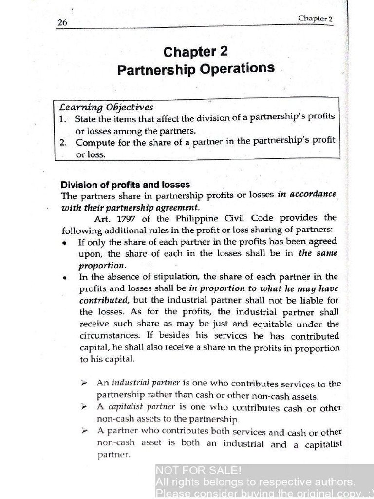 Chapter 2 Partnership Operations | PDF