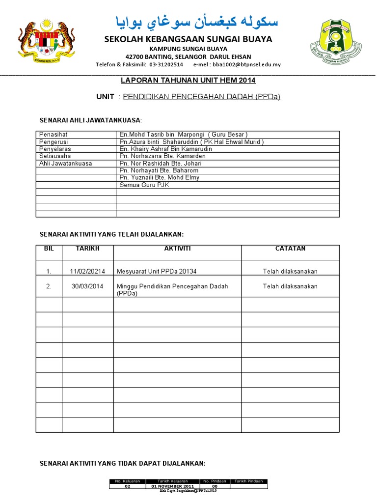 Laporan Tahunan Unit PPDa | PDF