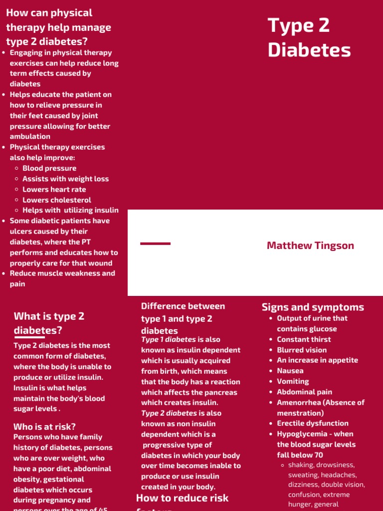 PTA 20 Pathology Brochure Project | PDF | Diabetes | Medicine