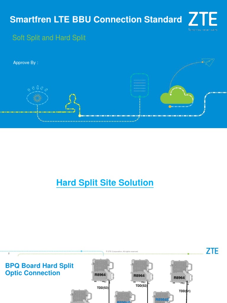 Smartfren LTE BBU Connection Standard Soft Split and Hard Split ...