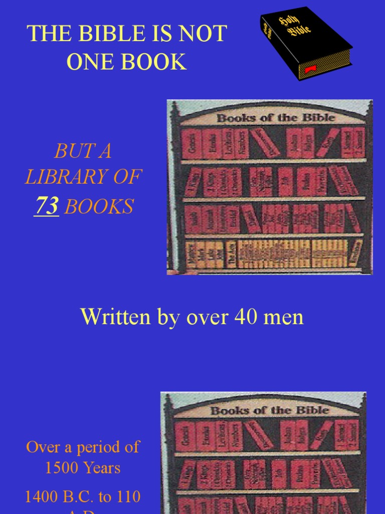 The Bible Is Not One Book: But A Library of Books | PDF | Jesus ...