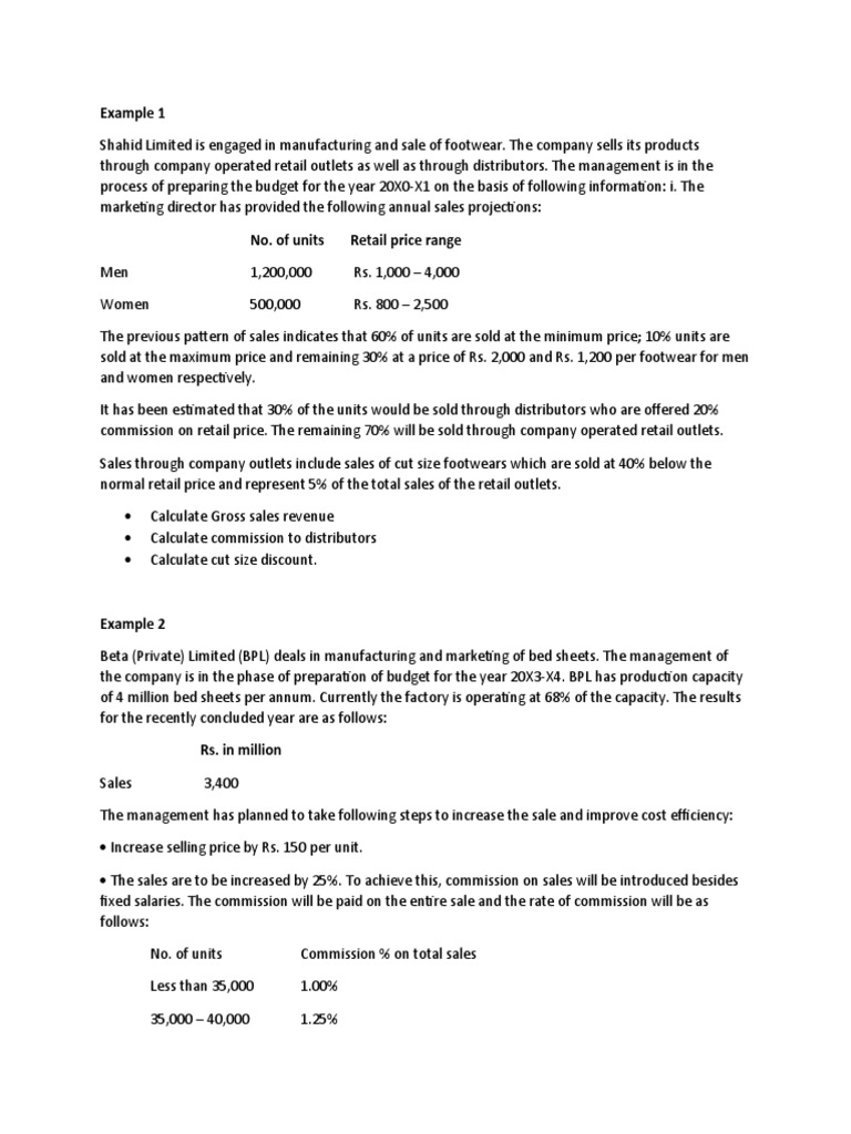 Calculate the following:- Raw material cost- Labor cost - Variable ...