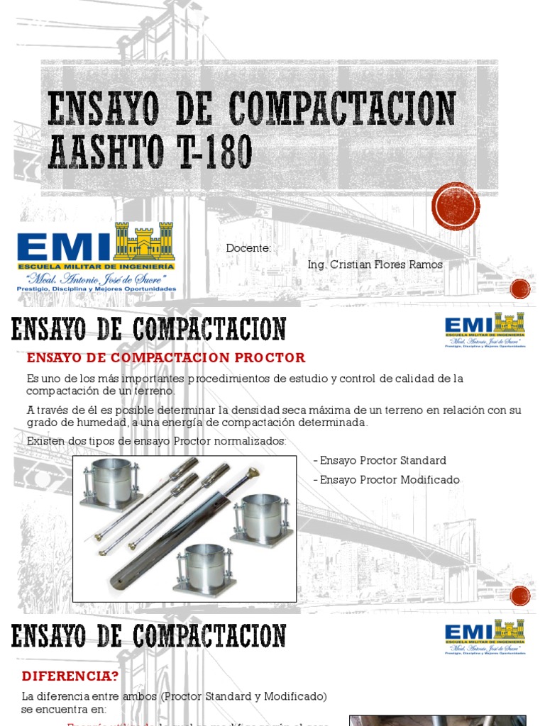 Clase 2 Laboratorio 1 Copactacion Aashto t180 | PDF | Horticultura y ...