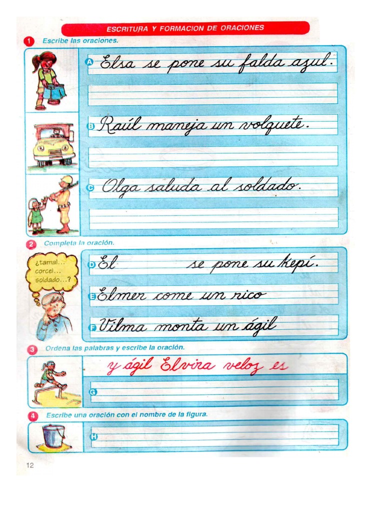 Escritura y Formacion de Oraciones | PDF