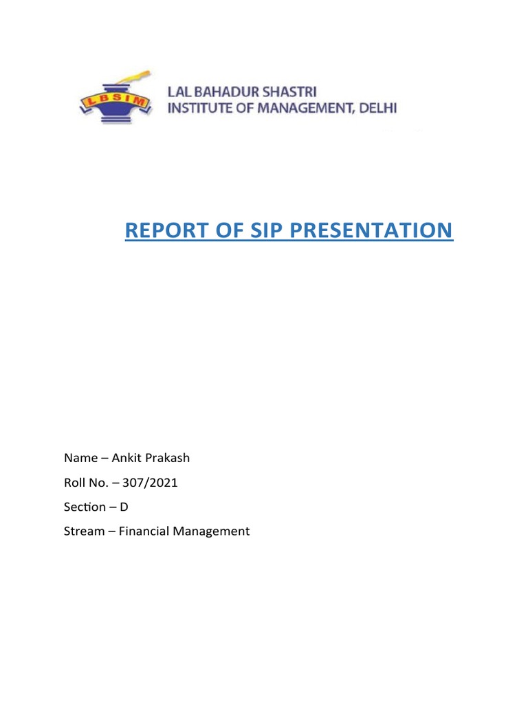 SIP Presentation Report (Day2) | PDF | Educational Technology ...