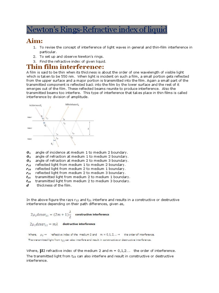 Optics Lab Practical 3 | PDF | Electrical Engineering | Electromagnetic ...