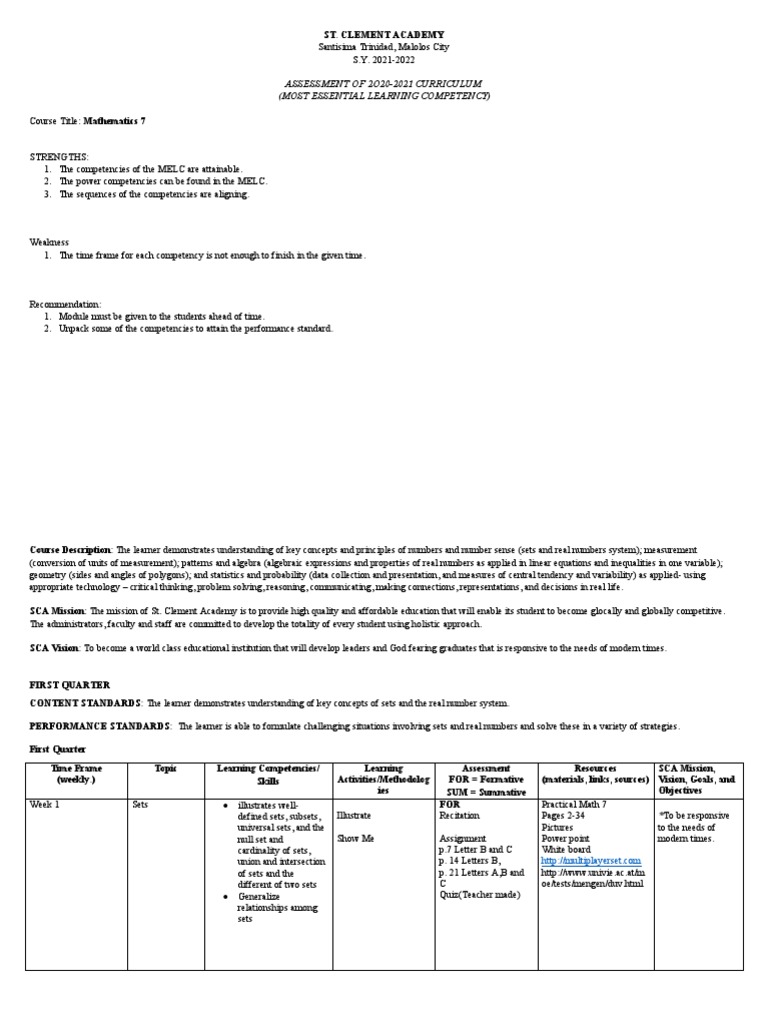 LCP 7 Assessment 2021 2022 | PDF | Equations | Polynomial