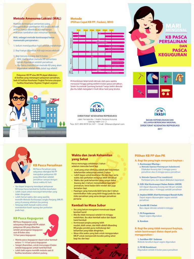 Leaflet KB Pasca Persalinan | PDF