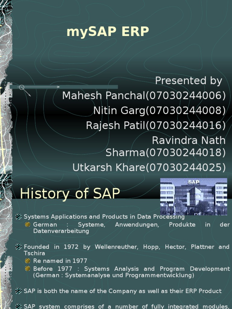 On mySAP | PDF