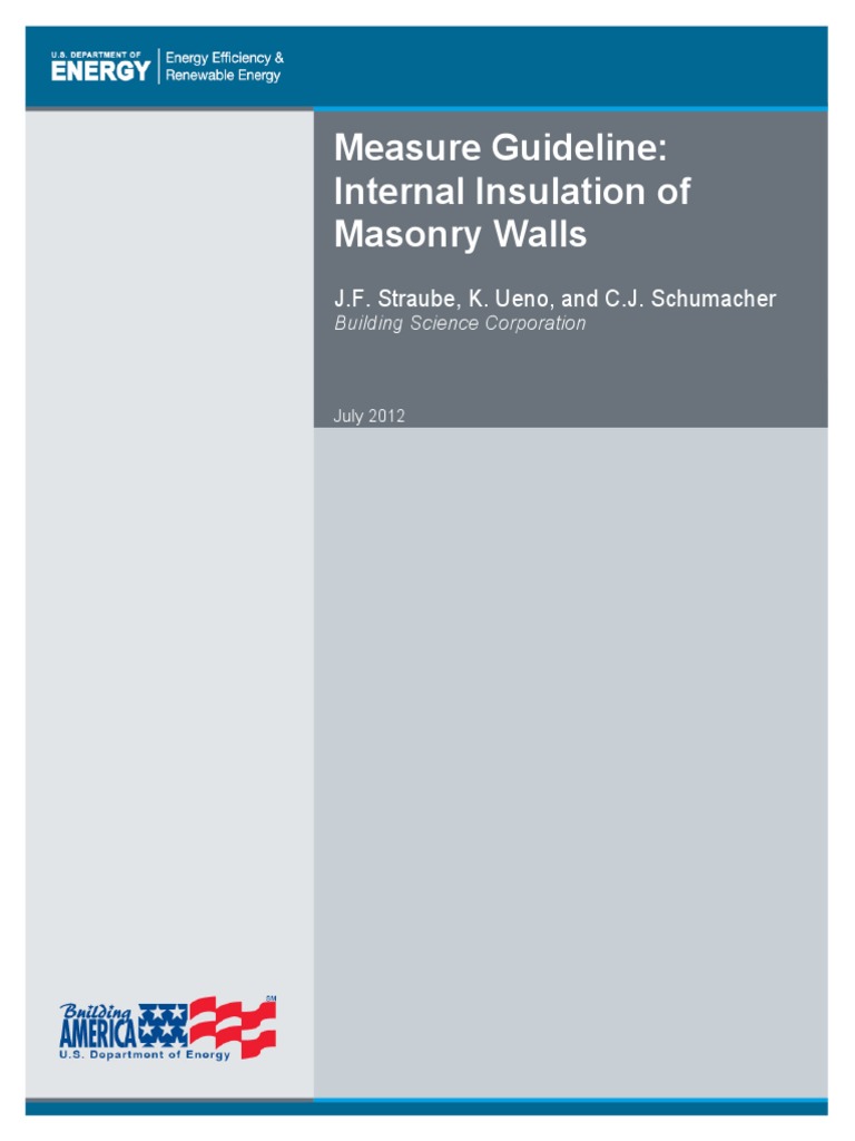 Internal Insulation of MASS Masonry Walls | Download Free PDF ...