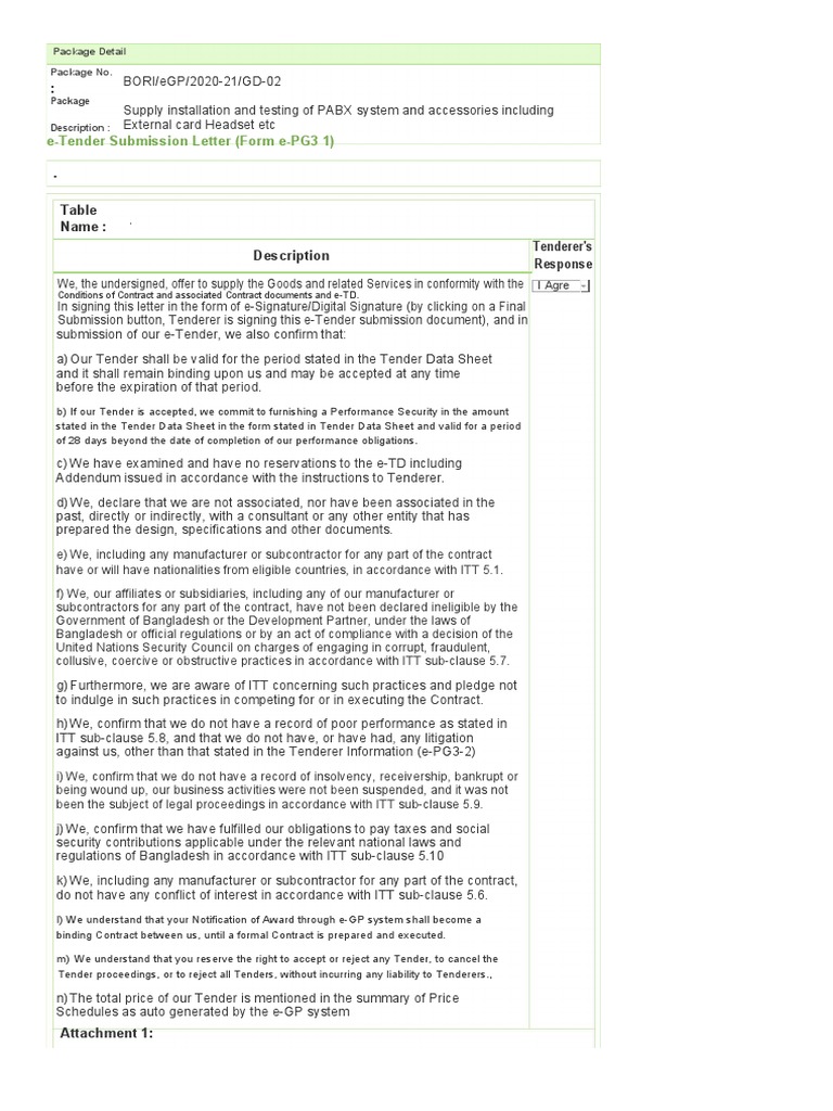 Section5 - Tender and Contract Forms | PDF | Telephony | Computing