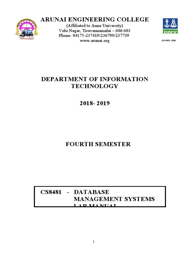 DBMS Record | PDF | Relational Database | Information Science DBMS Record | PDF | Relational Database | Information Science