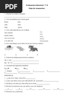 Spanish Worksheet - Emotions | PDF