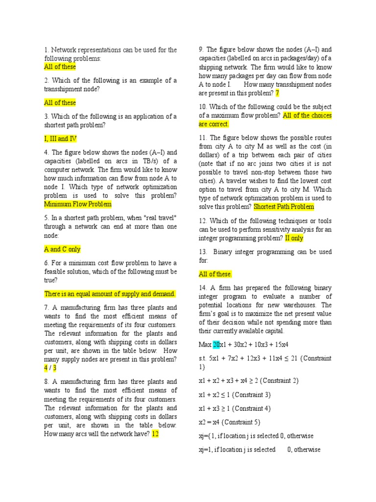 Exam | PDF | Mathematical Optimization | Variance