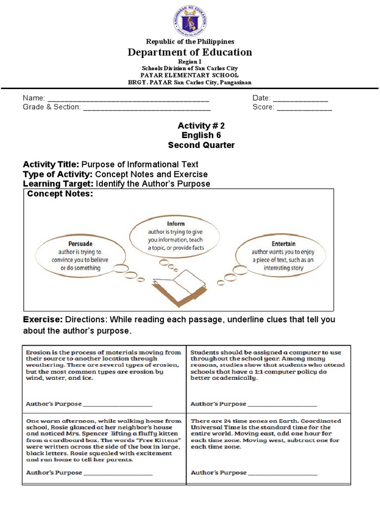 Grade 6 Week 2 | PDF