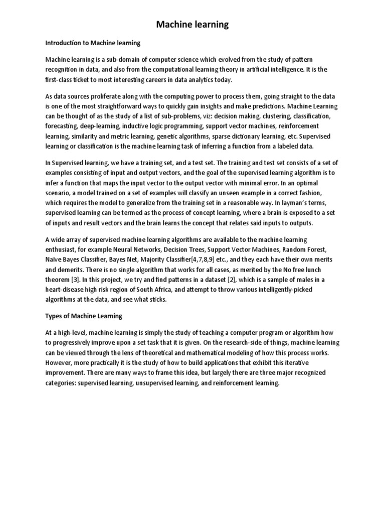 Machine Learning - Data | PDF | Root Mean Square | Machine Learning