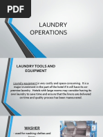 Laundry Operation and Laundry Flow Chart | PDF | Washing Machine | Laundry