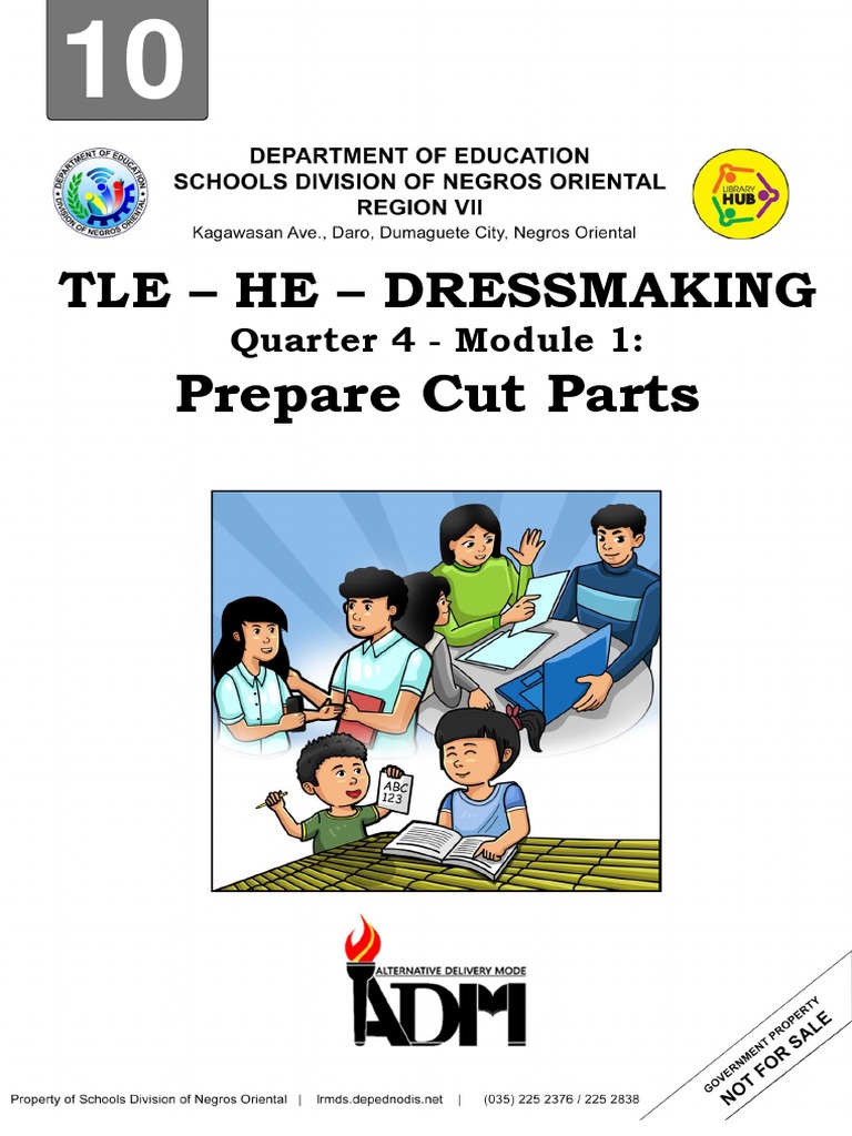 He Dressmaking10 Quarter4 Module 1 | PDF | Seam (Sewing) | Sewing